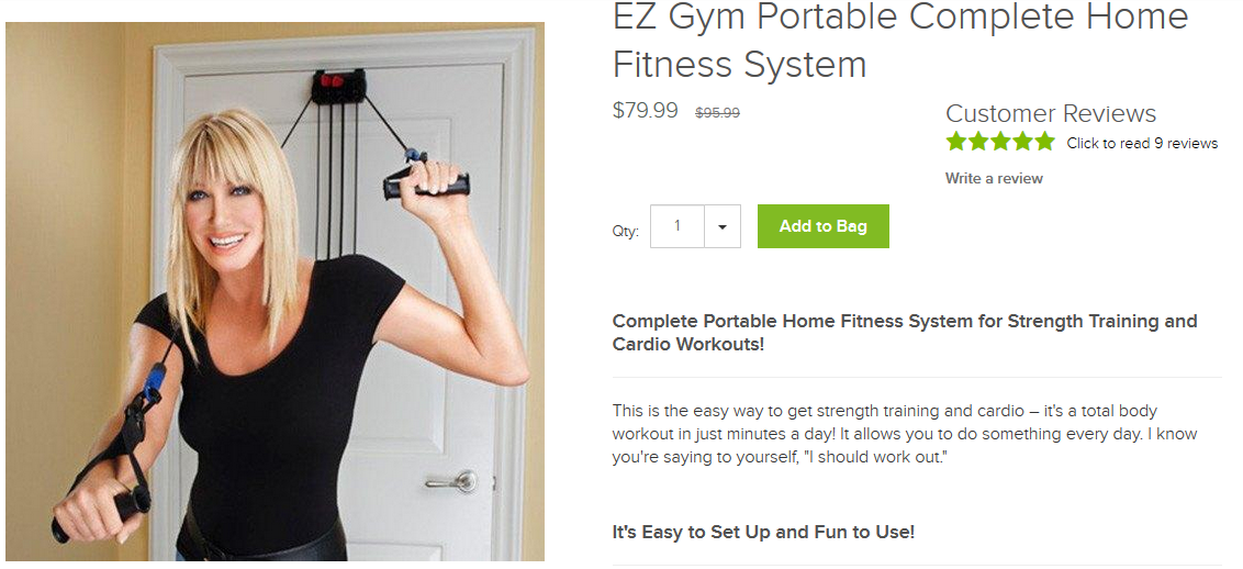 Suzanne Somers Ez Gym Workout System | EOUA Blog